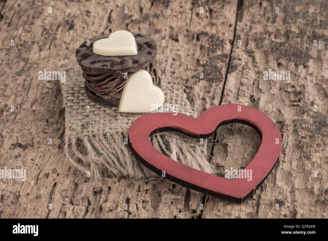 Heart shaped chocolate bars hi-res stock photography and images - Alamy