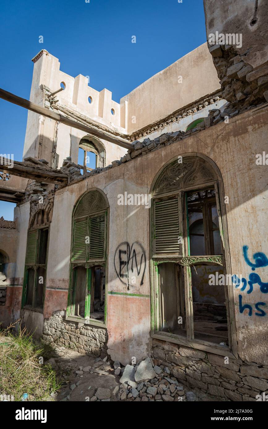 Abandoned Abdullah al-Suleiman palace, Mecca province, Taïf, Saudi ...