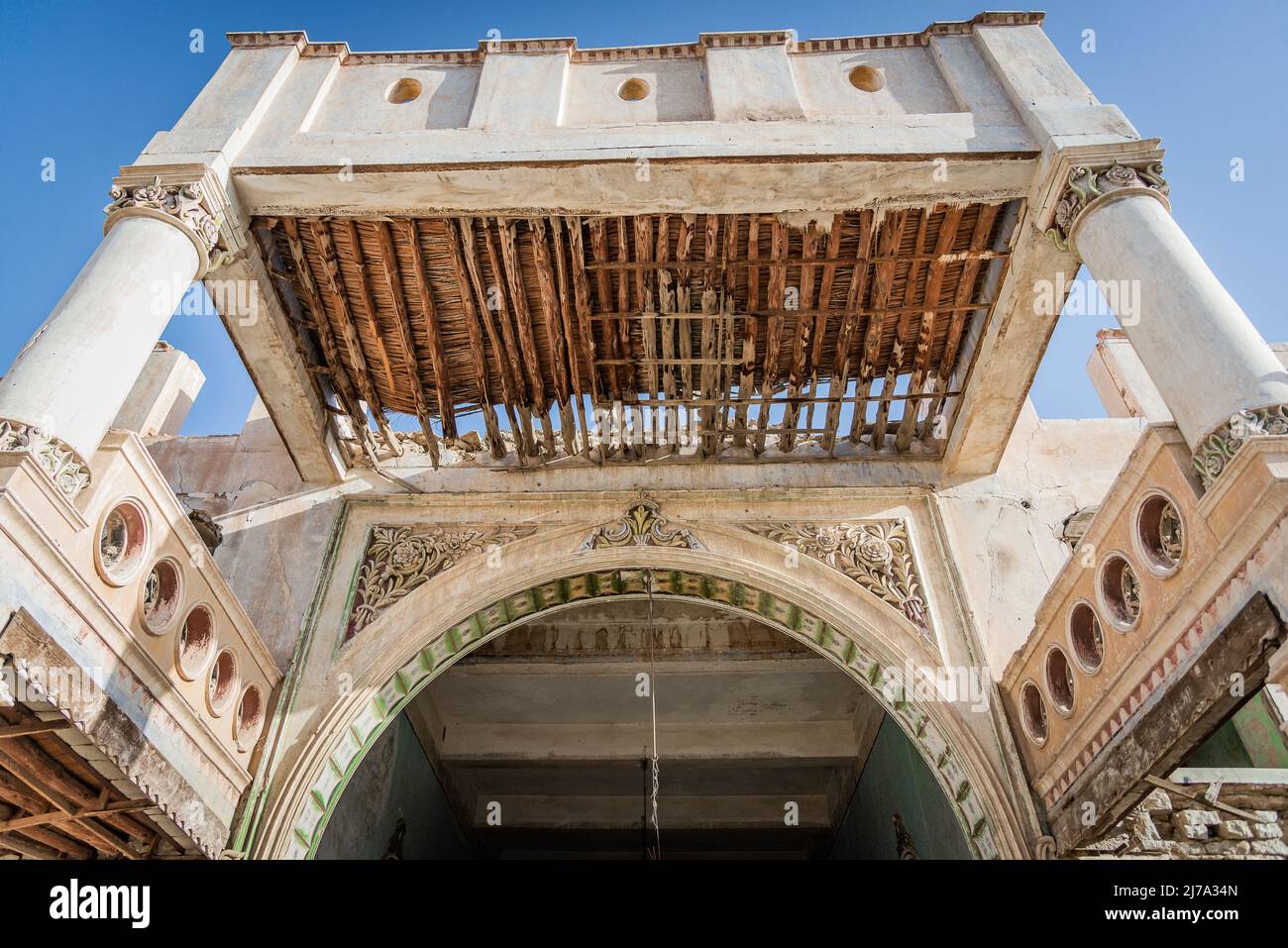 Abandoned Abdullah al-Suleiman palace, Mecca province, Taïf, Saudi ...