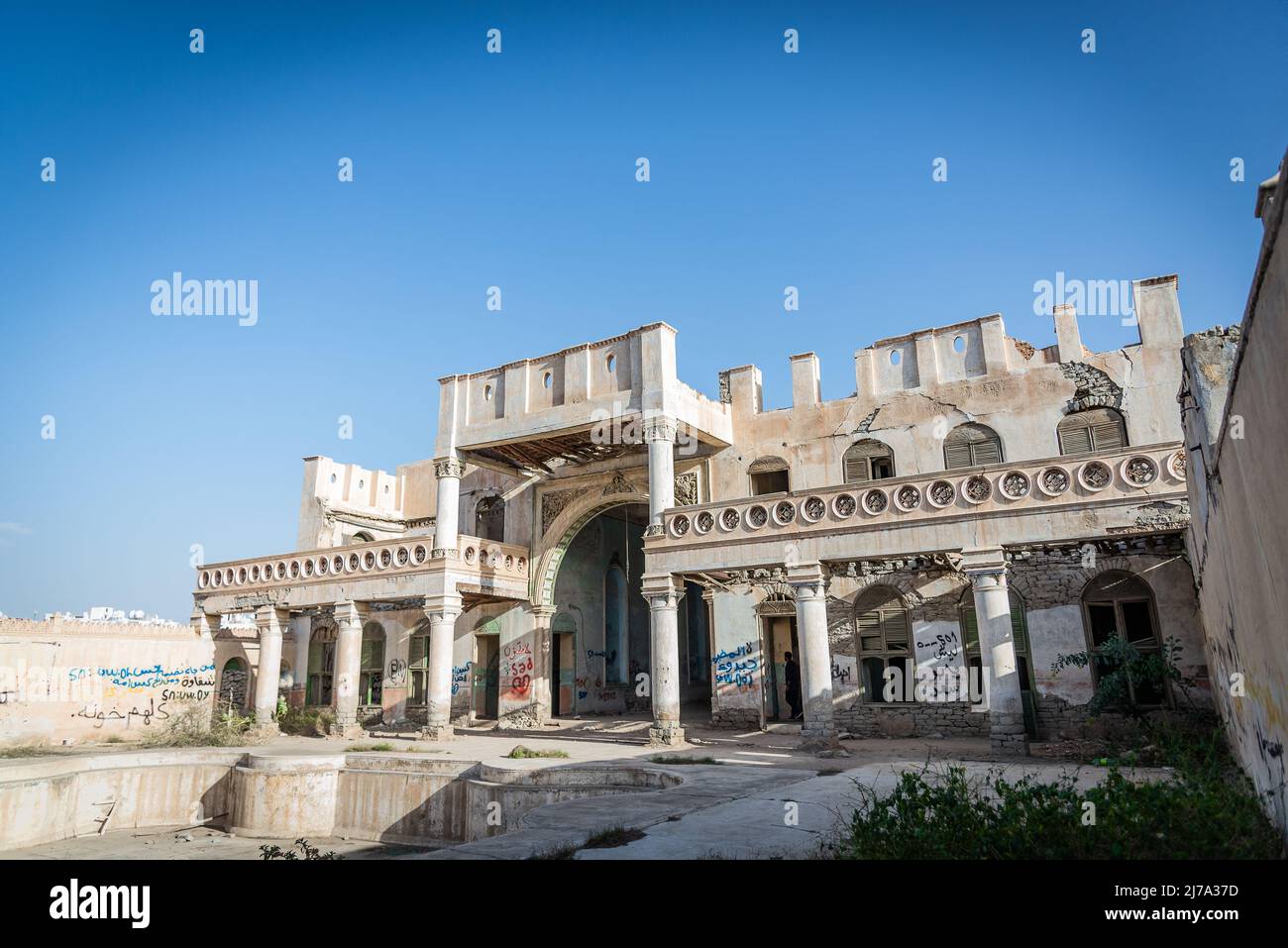 Abandoned Abdullah al-Suleiman palace, Mecca province, Taïf, Saudi ...