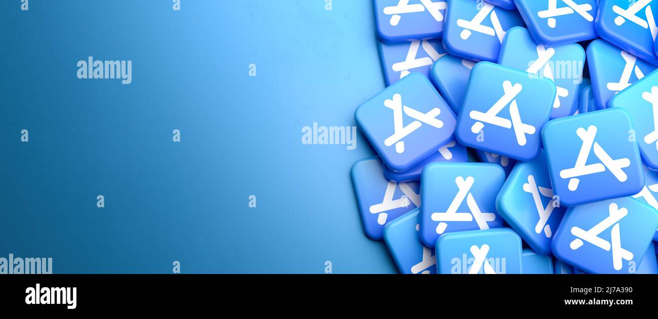 App store logo hi-res stock photography and images - Alamy