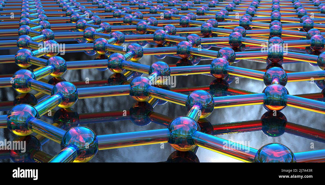 Ball and stick graphite model hi-res stock photography and images - Alamy