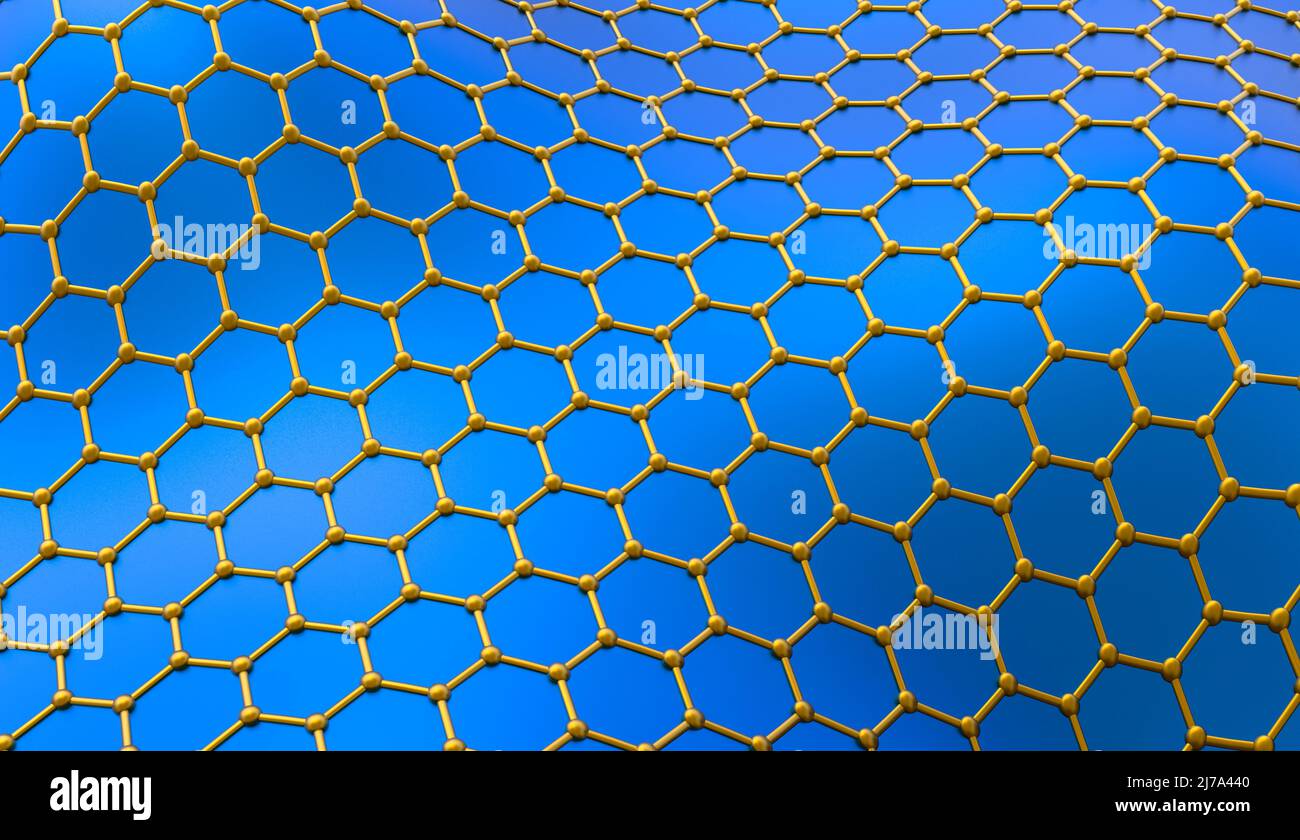 Graphene hexagons hi-res stock photography and images - Alamy