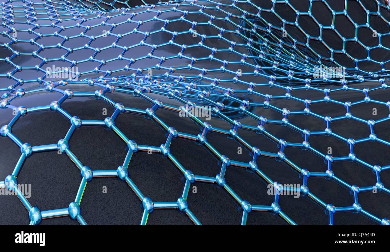 Graphene hexagons hi-res stock photography and images - Alamy