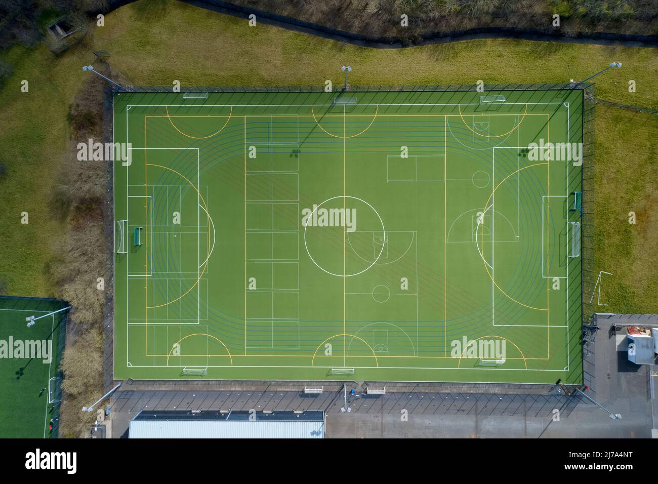 Aerial view high school football stadium hi-res stock photography and ...