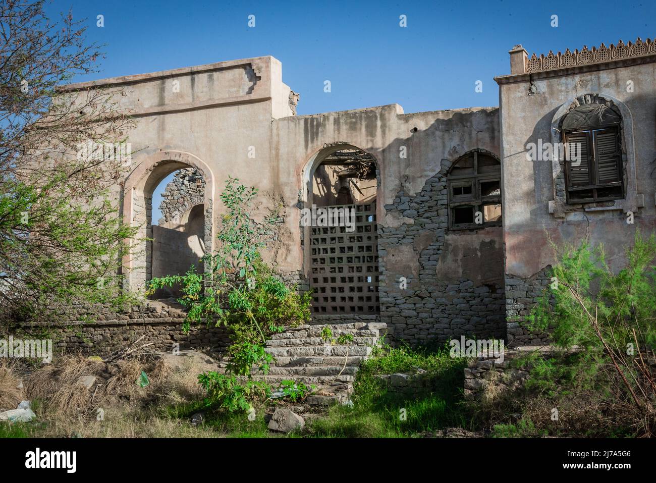 Abandoned Abdullah al-Suleiman palace, Mecca province, Taïf, Saudi ...