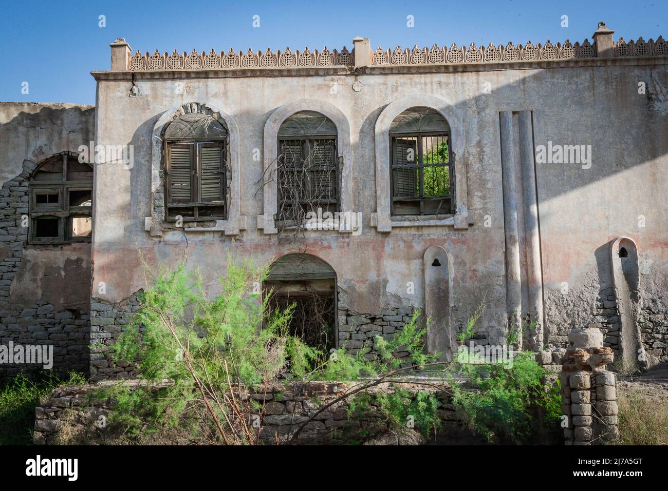 Abandoned Abdullah al-Suleiman palace, Mecca province, Taïf, Saudi ...
