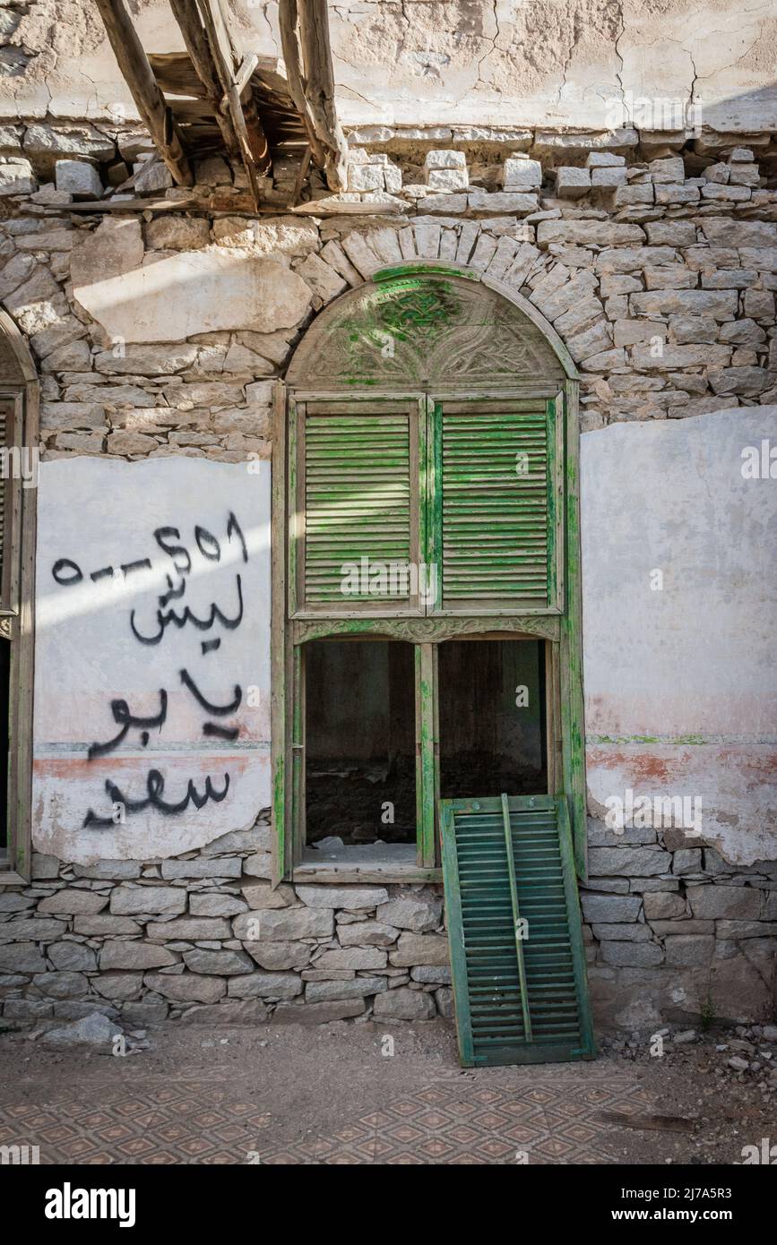 Abandoned Abdullah al-Suleiman palace, Mecca province, Taïf, Saudi ...