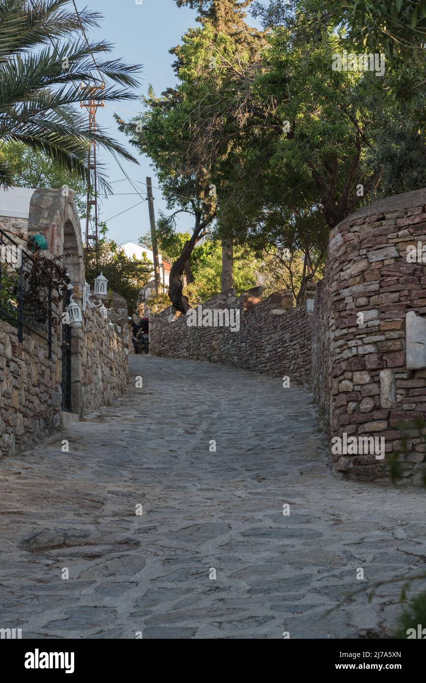 Street in Eski Datça, Turkey Stock Photo - Alamy