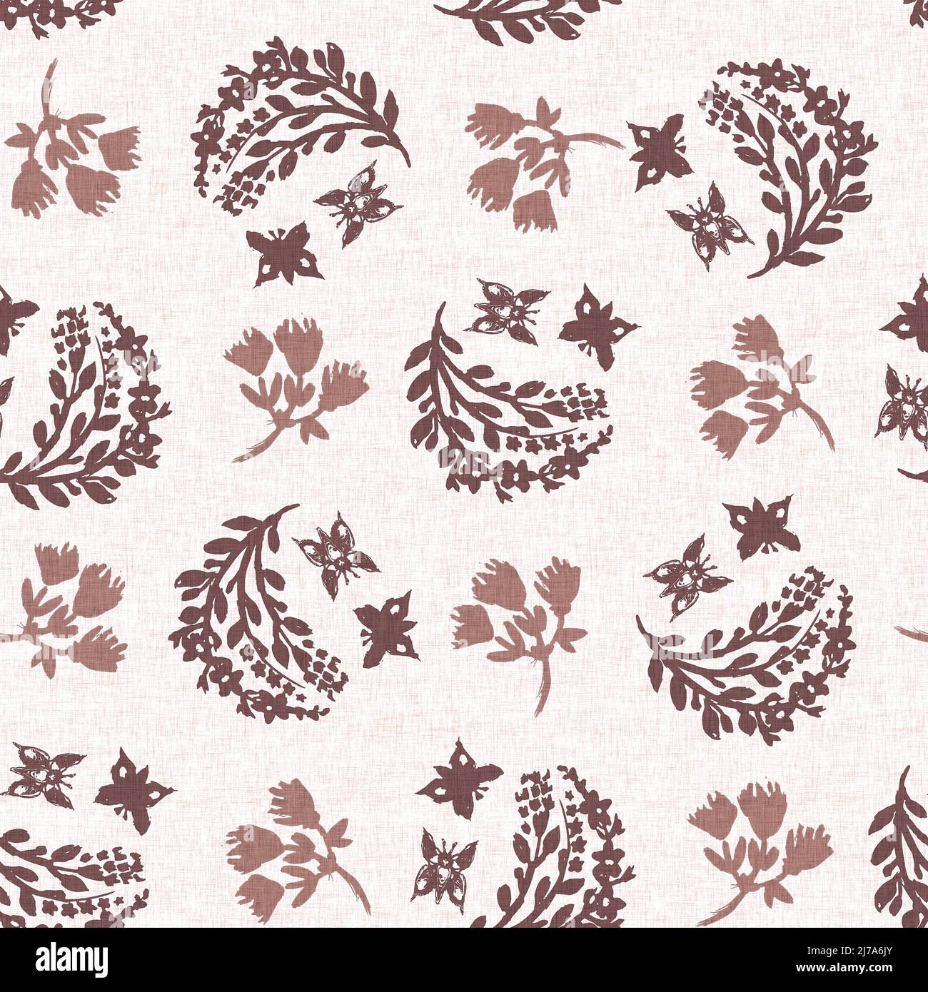 Calm newborn minimal floral seamless pattern. Gender neutral baby ...