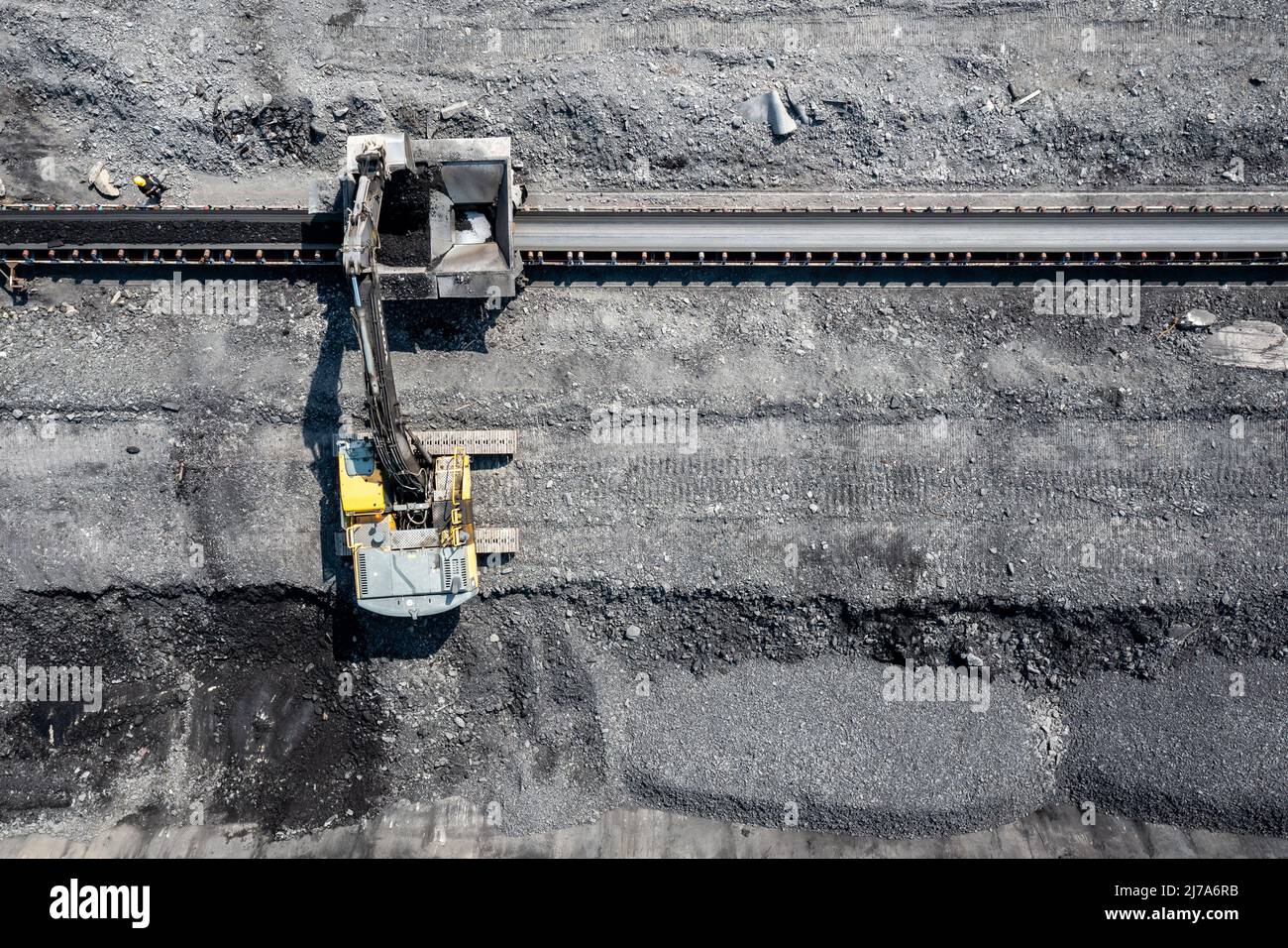 Mining Quarry with Special Heavy Equipment Open Pit Excavation ...