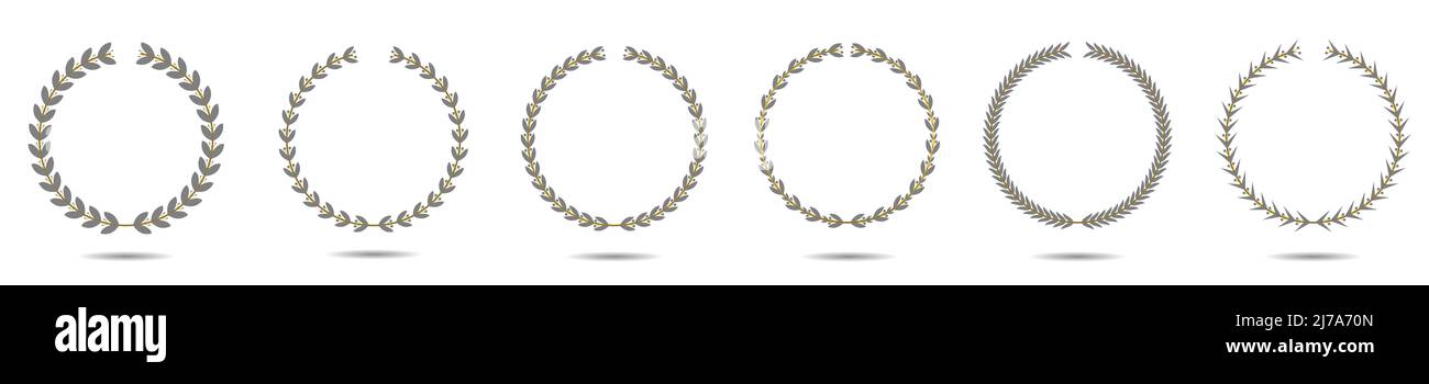 Vector laurel wreath label set Stock Vector Image & Art - Alamy