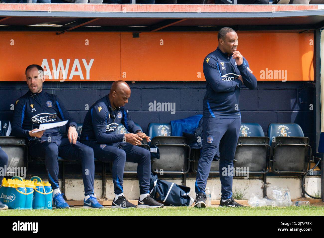 Paul Ince manager of Reading looks on Stock Photo - Alamy