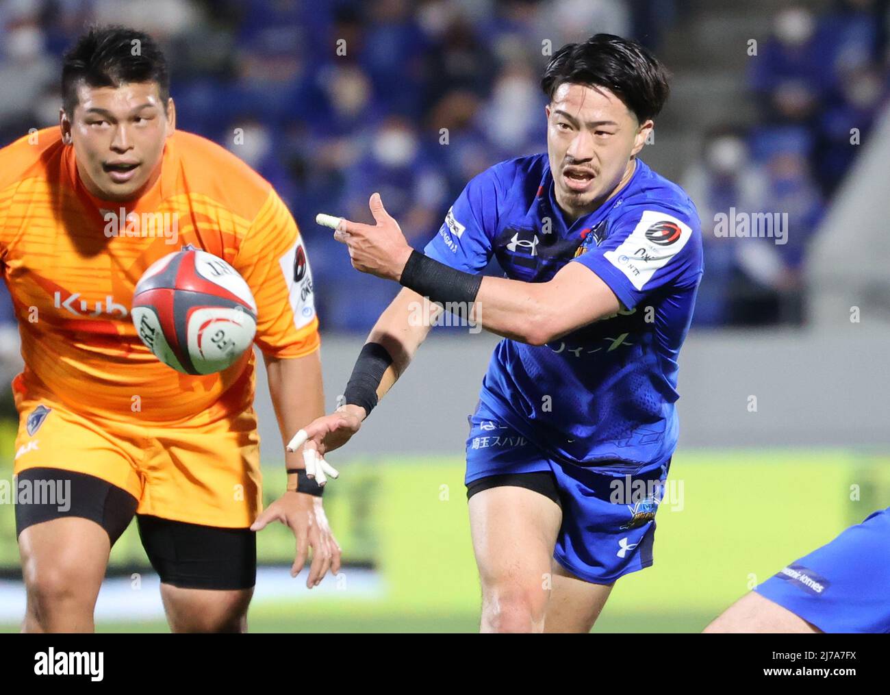 May 7, 2022, Kumagaya, Japan - Saitama Panasonic Wild Knights scrum ...