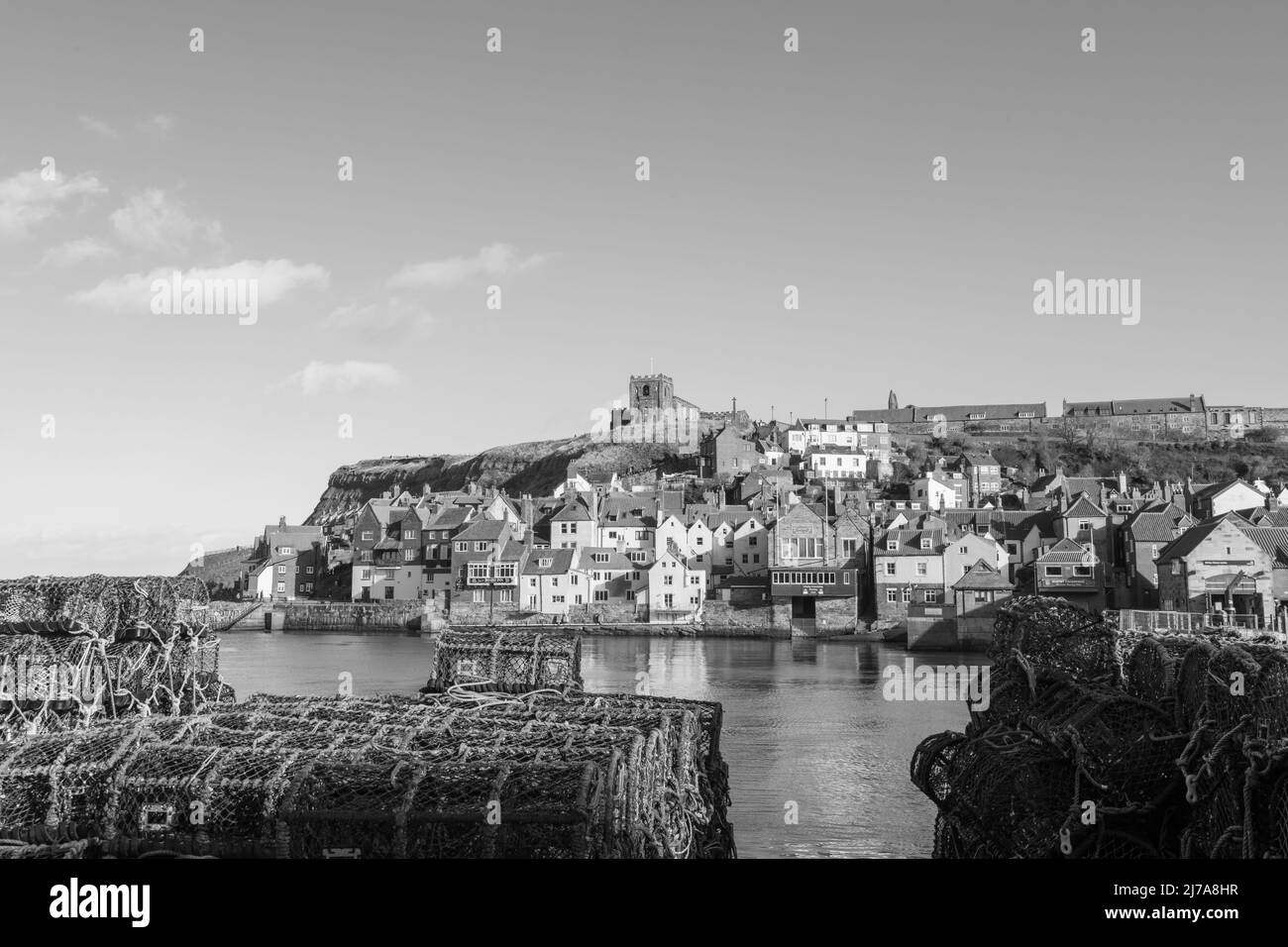 Landscape photo of Whitby in North Yorkshire Stock Photo - Alamy