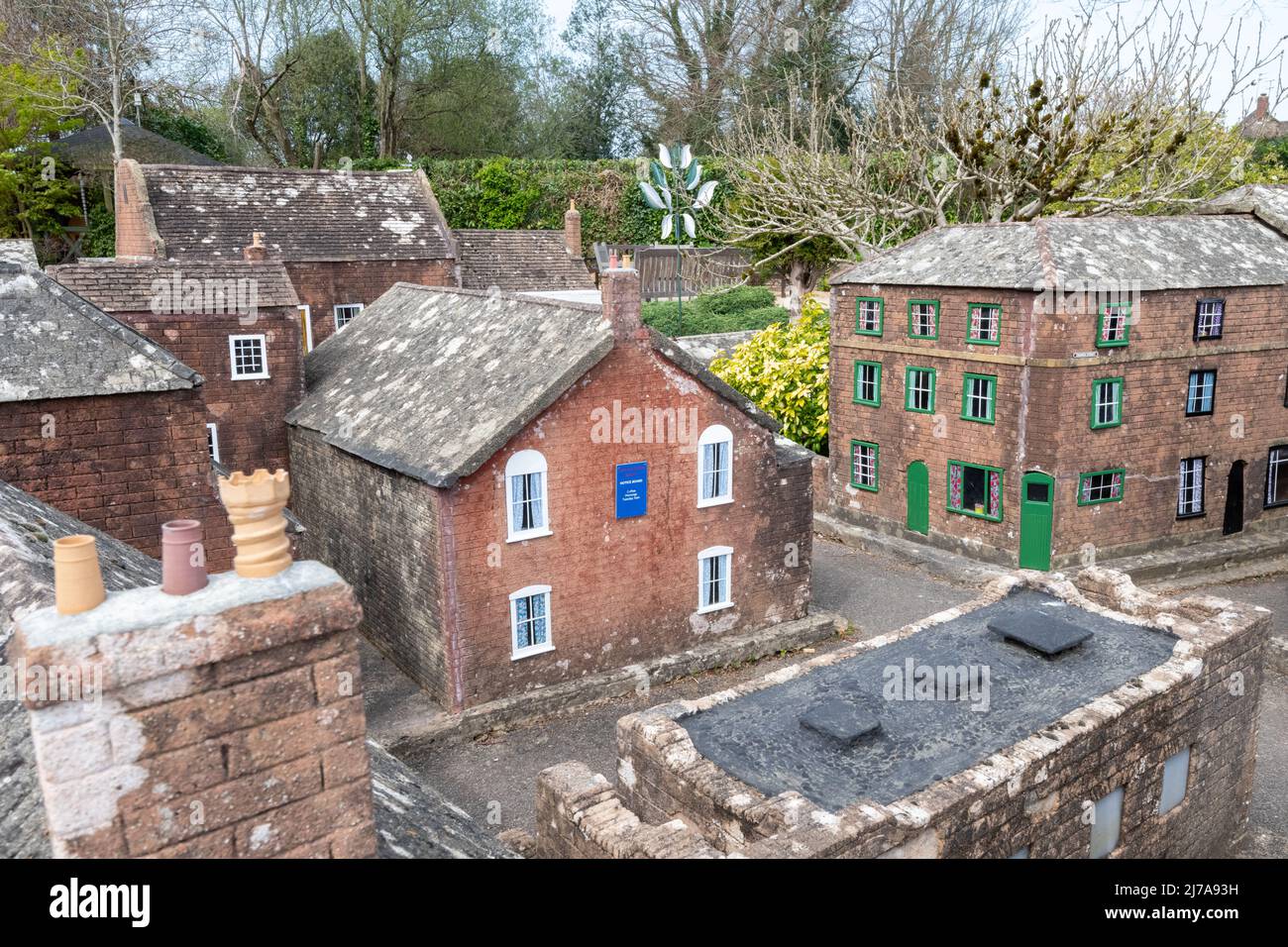 Wimborne.Dorset.United Kingdom.April 20tth 2022.View of a street in ...