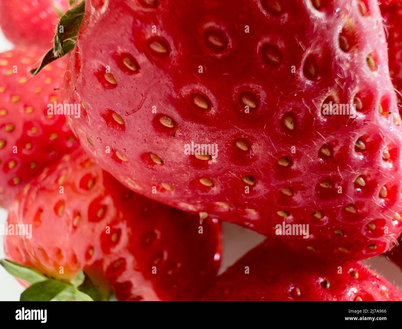 Strawberries Close Up Photograph Stock Photo - Alamy