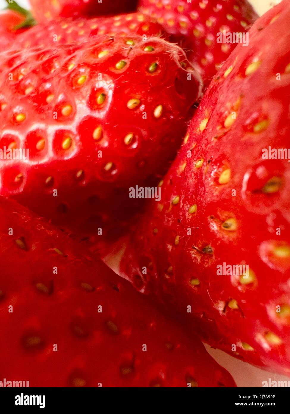 Strawberries Close Up Photograph Stock Photo - Alamy