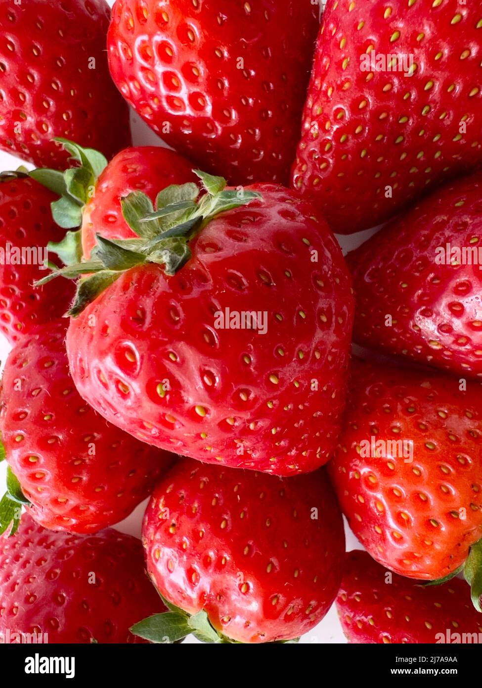 Strawberries Close Up Photograph Stock Photo - Alamy