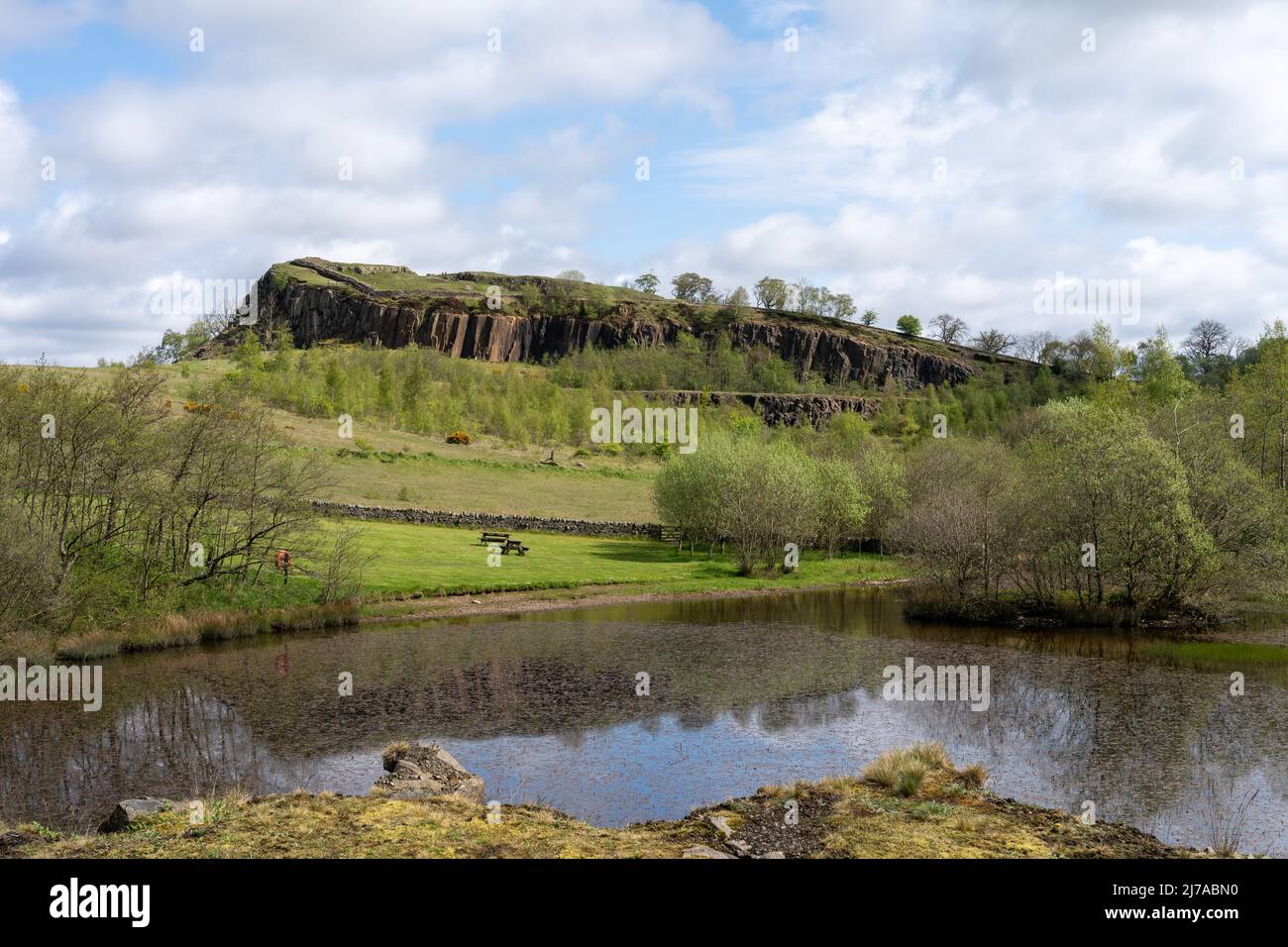 Walltown Crags, near Hadrian's Wall, Northumberland, UK. 7th May 2022 ...