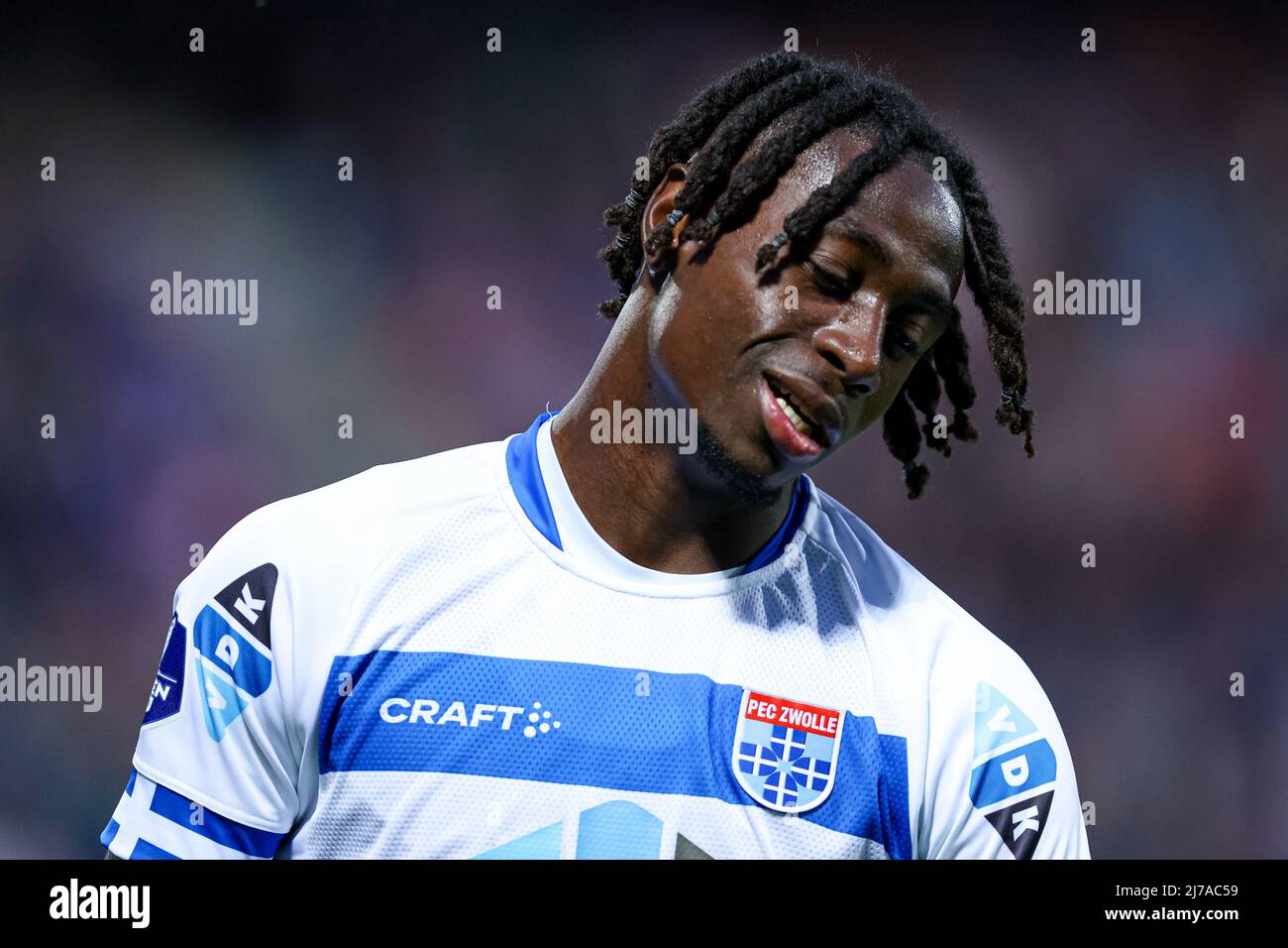 ZWOLLE, NETHERLANDS - MAY 7: Chardi Landu of PEC Zwolle during the ...