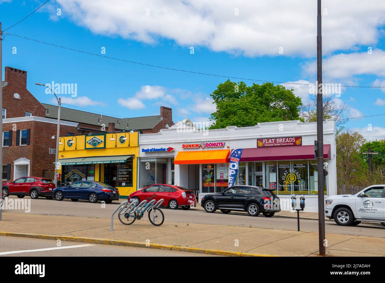 Historic commercial buildings at 11 Commonwealth Avenue in Chestnut ...