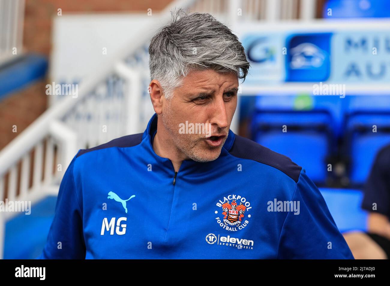 Mike Garrity assistant head coach of Blackpool Stock Photo - Alamy