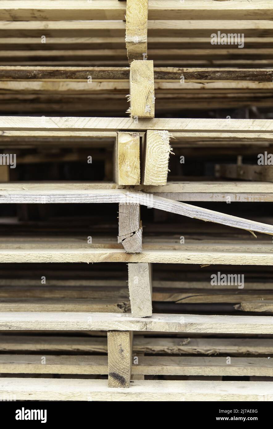 Wooden pallet, construction material, work and architecture Stock Photo ...