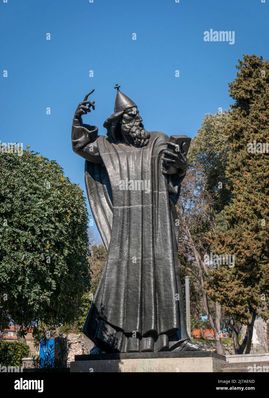 Monument to Gregory of Nin by sculptor Ivan Mestrovic in the ancient ...