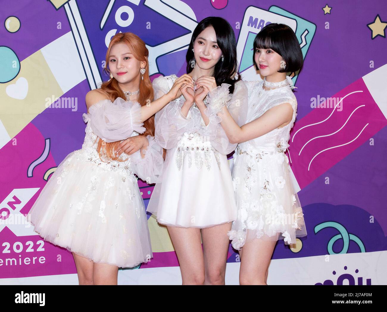 7 May 2022 - Seoul, South Korea : (L to R) Umji, SinB and Eunha, South ...