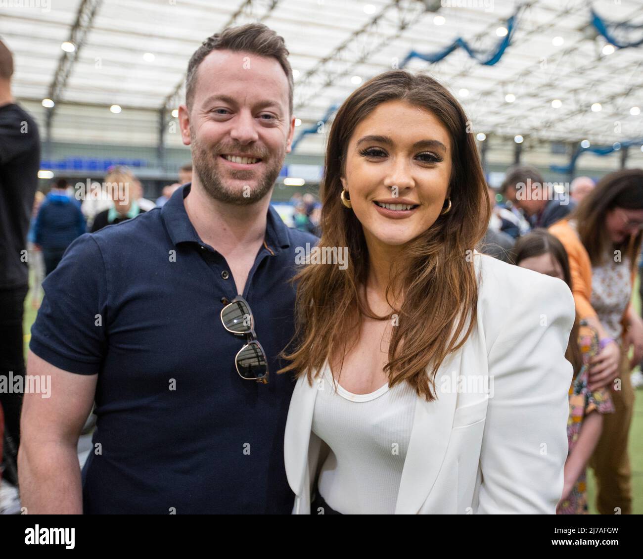 SDL's Cara Hunter with her partner Peter at the Meadowlands Arena ...
