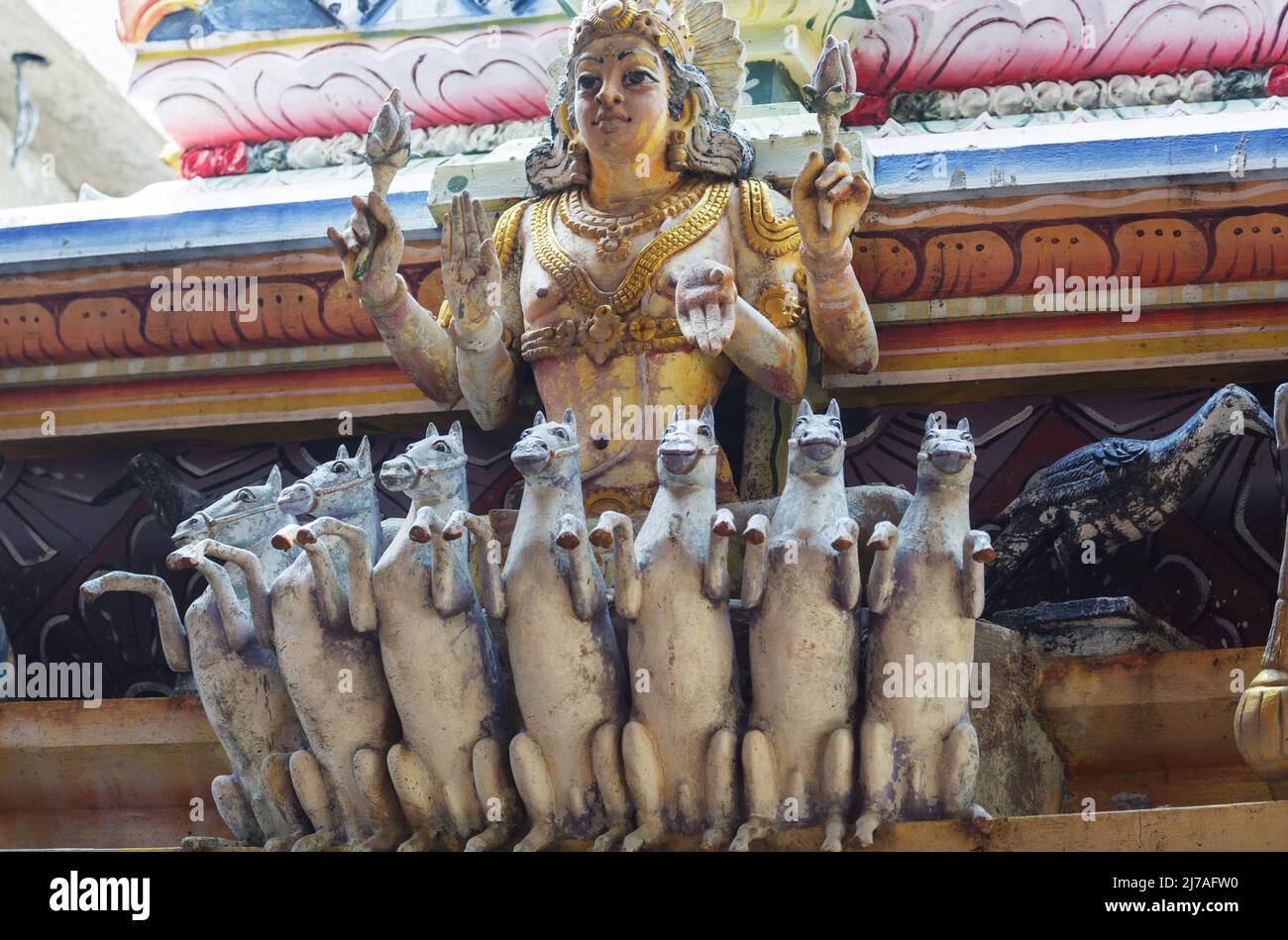Ancient Hinduism god sculpture on Sri Lanka Stock Photo - Alamy