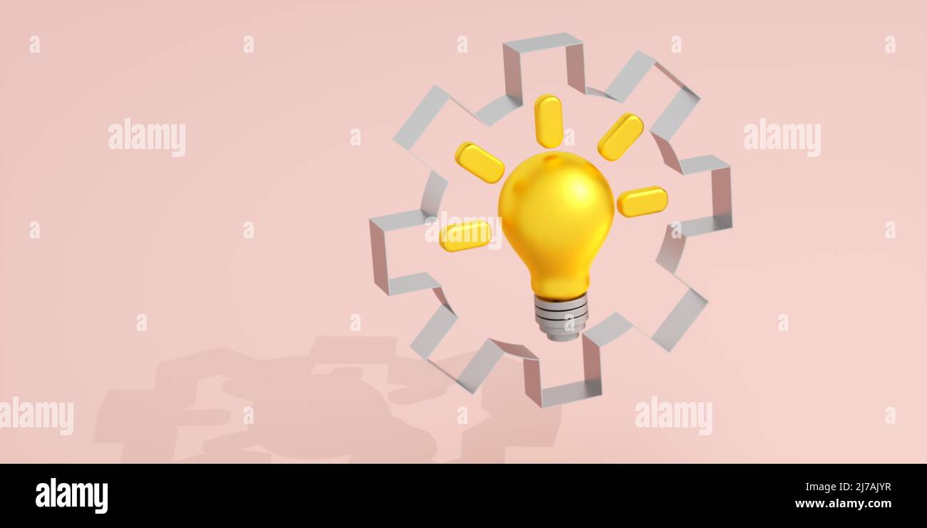 3d icon,light bulb Stock Photo - Alamy