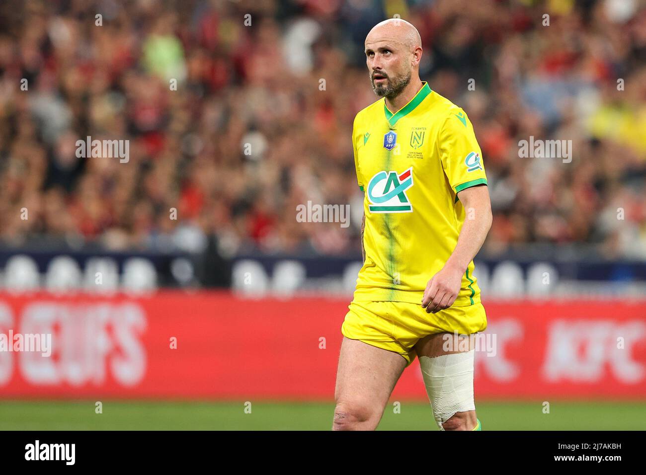SAINT-DENIS, FRANCE - MAY 7: Nicolas Pallois of FC Nantes during the ...