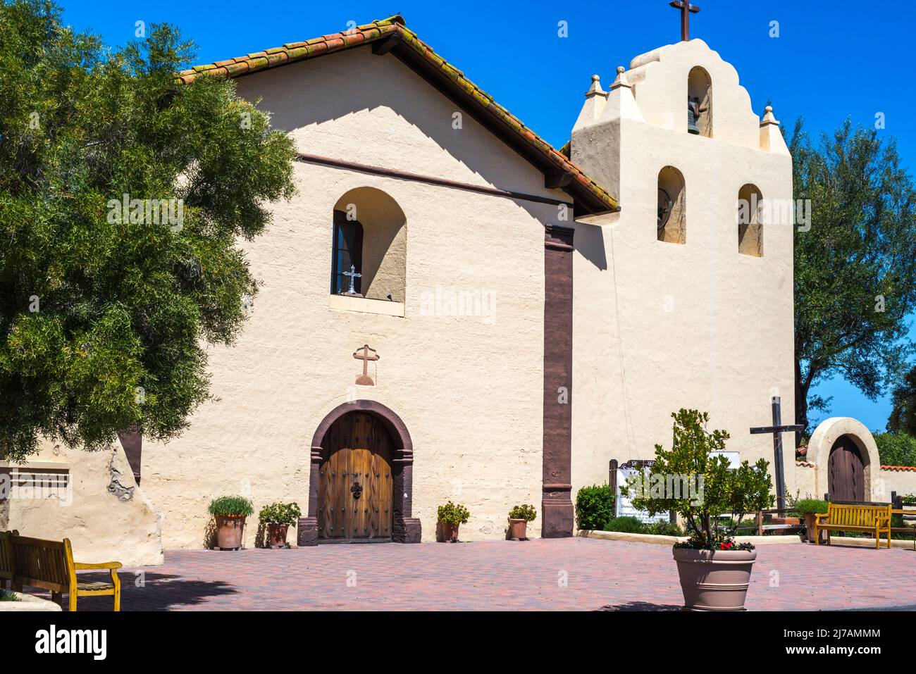 Old Mission Santa Ines. Solvang, California, USA Stock Photo - Alamy