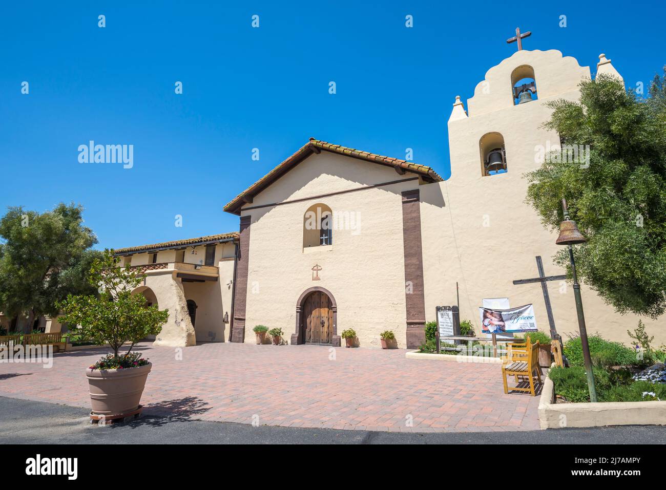 Old Mission Santa Ines. Solvang, California, USA Stock Photo - Alamy