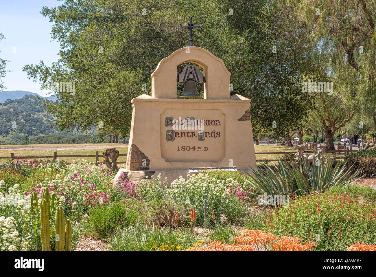 Old Mission Santa Ines. Solvang, California, USA Stock Photo - Alamy
