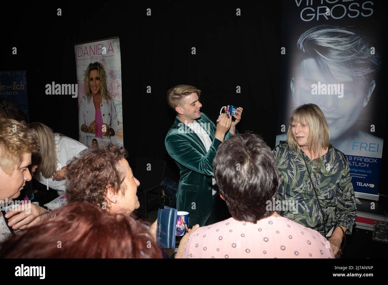 Vincent Gross bei "Die große Schlager-Hitparade" in der Messehalle ...