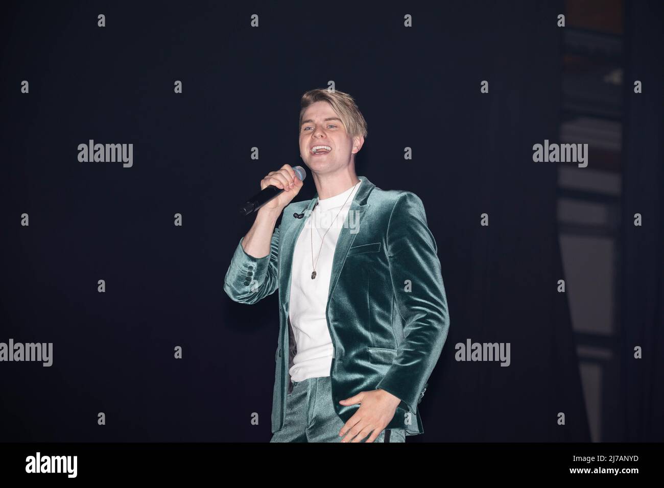 Vincent Gross bei "Die große Schlager-Hitparade" in der Messehalle ...