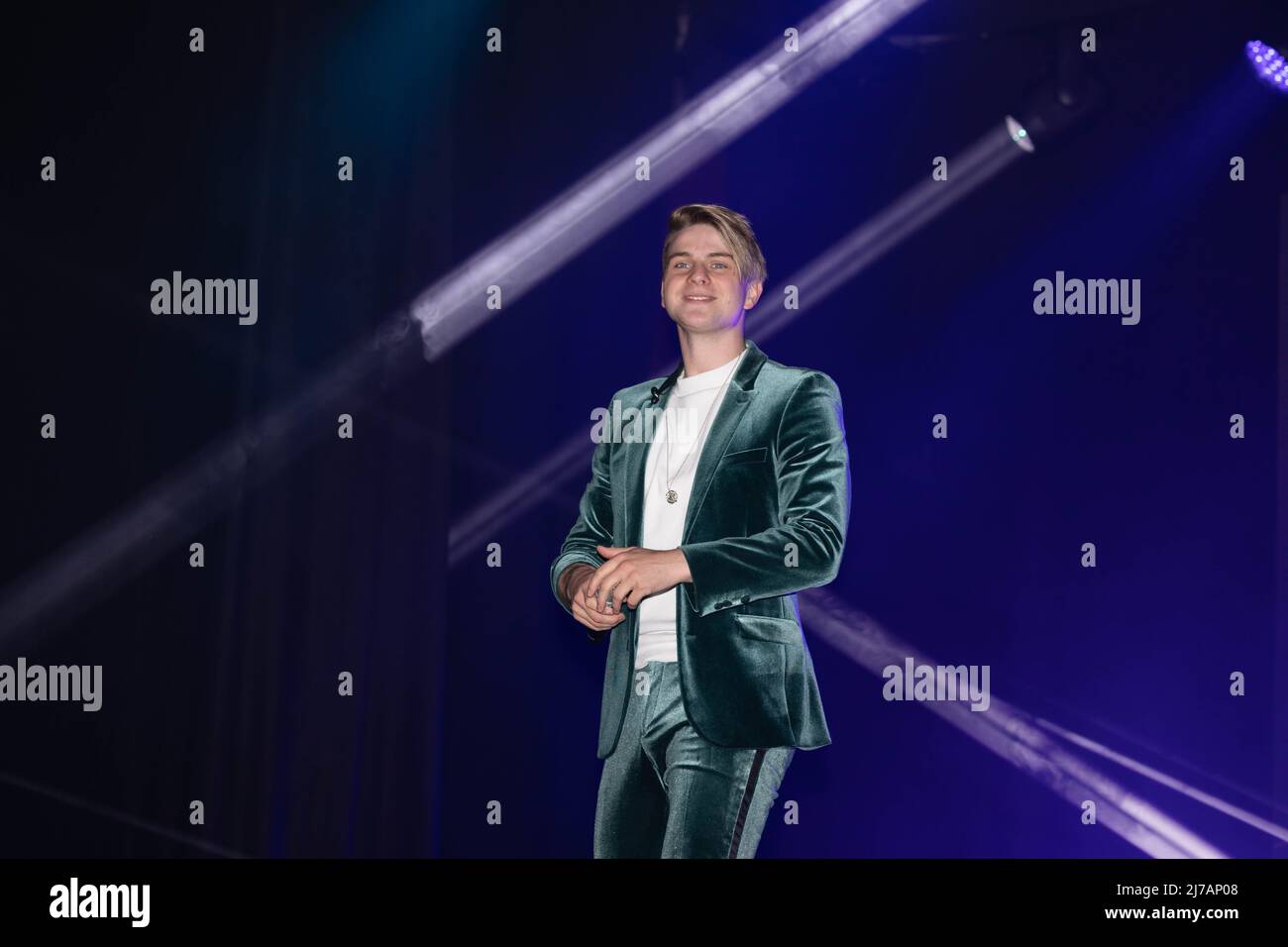 Vincent Gross bei "Die große Schlager-Hitparade" in der Messehalle ...