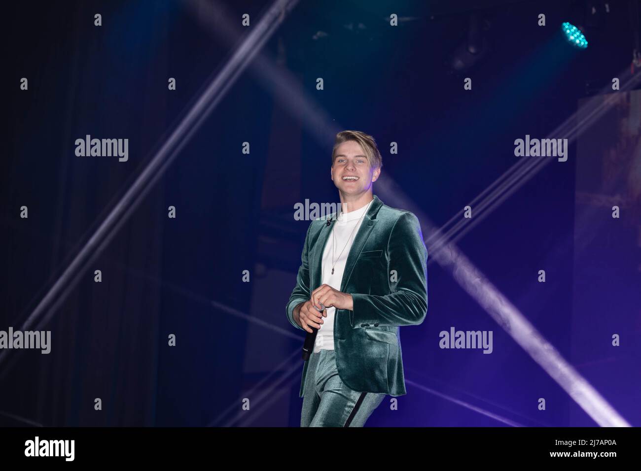 Vincent Gross bei "Die große Schlager-Hitparade" in der Messehalle ...
