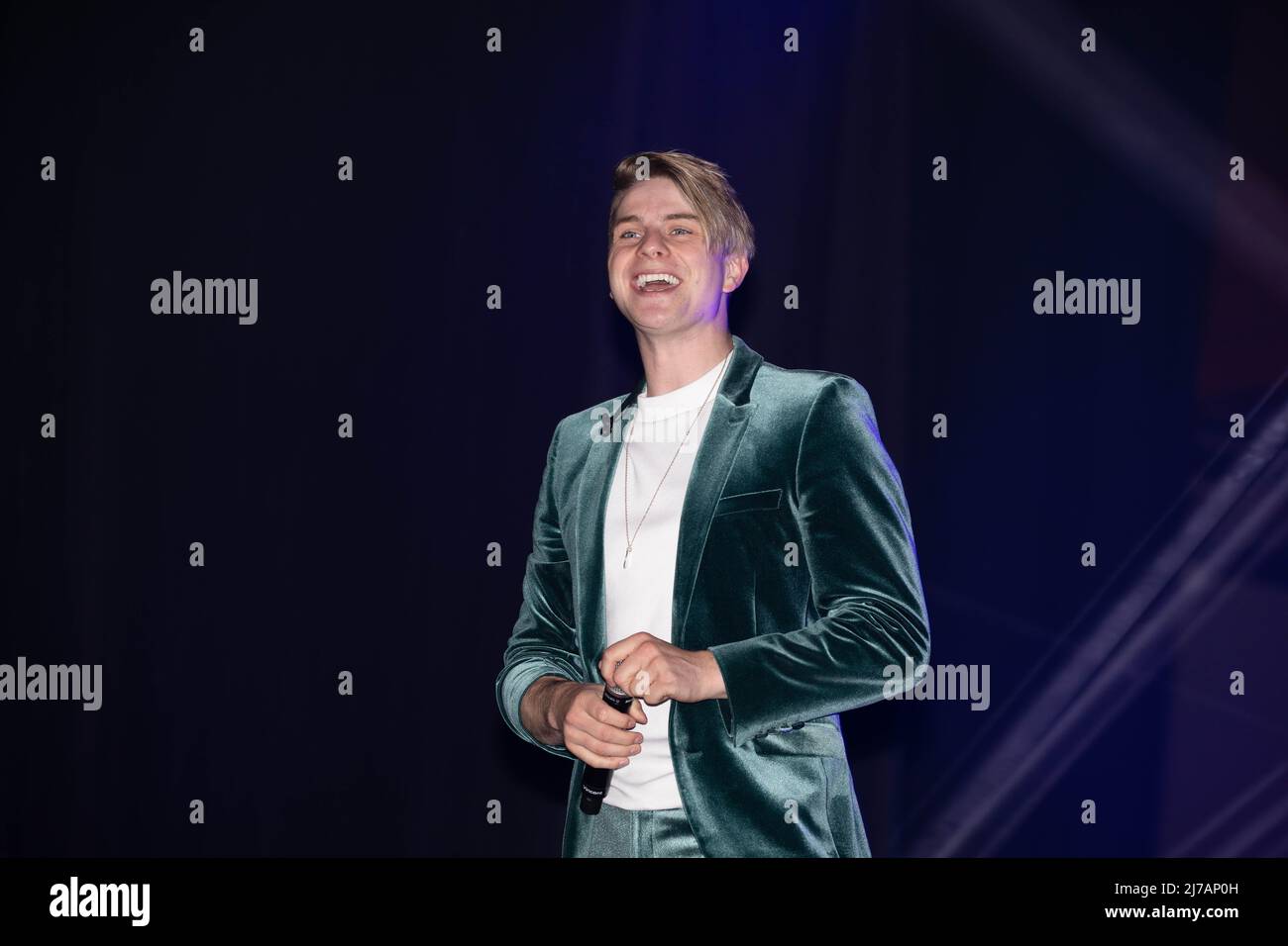 Vincent Gross bei "Die große Schlager-Hitparade" in der Messehalle ...