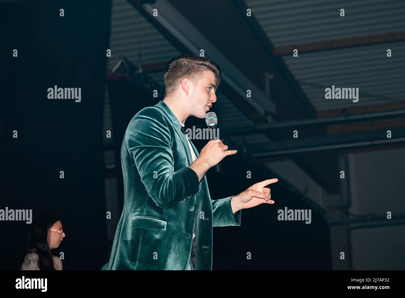 Vincent Gross bei "Die große Schlager-Hitparade" in der Messehalle ...