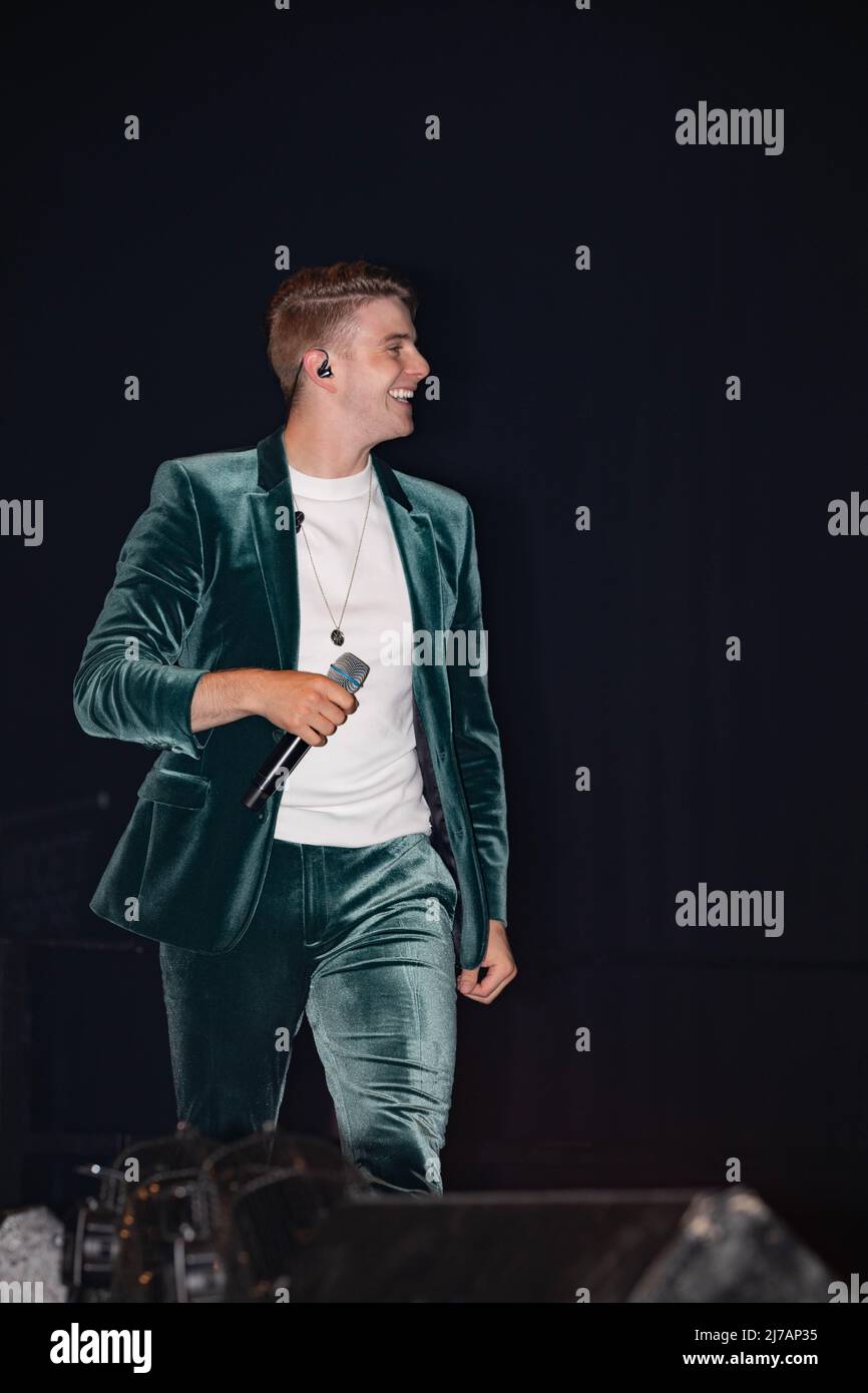 Vincent Gross bei "Die große Schlager-Hitparade" in der Messehalle ...