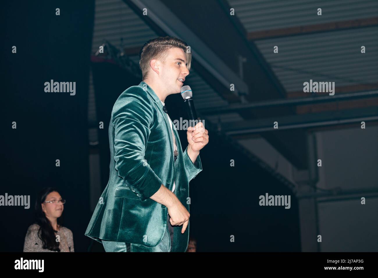 Vincent Gross bei "Die große Schlager-Hitparade" in der Messehalle ...