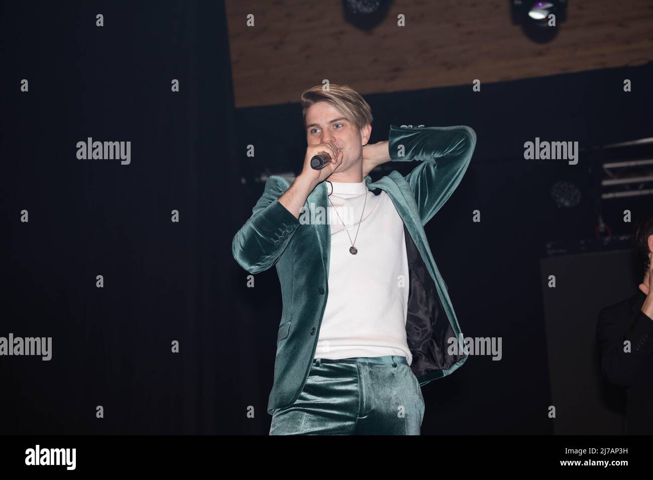 Vincent Gross bei "Die große Schlager-Hitparade" in der Messehalle ...