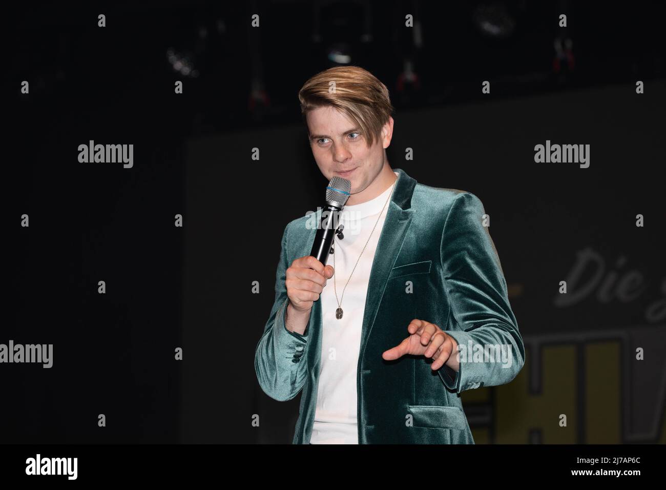 Vincent Gross bei "Die große Schlager-Hitparade" in der Messehalle ...