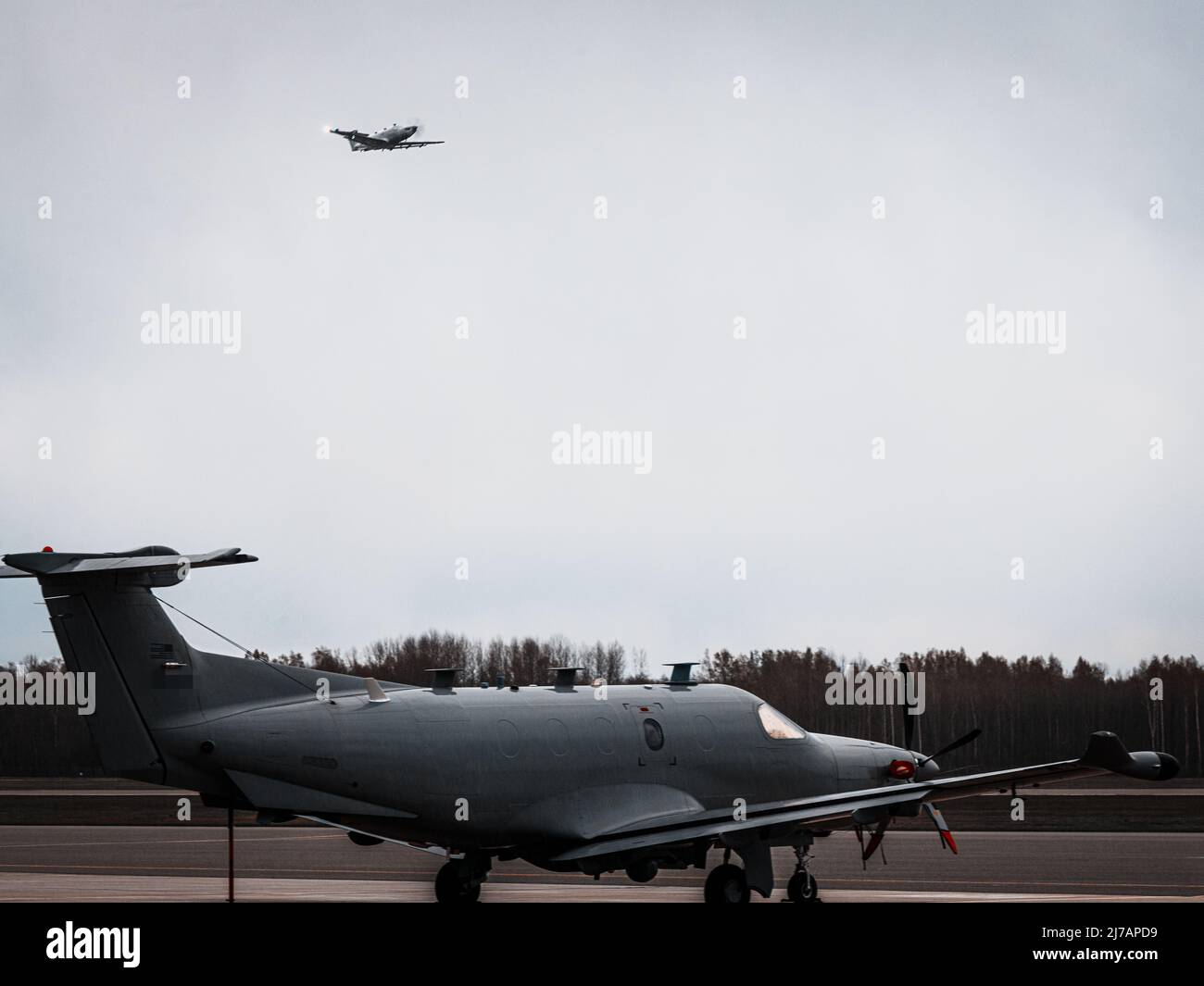 A U-28A Draco aircraft from the 310th Special Operations Squadron at ...