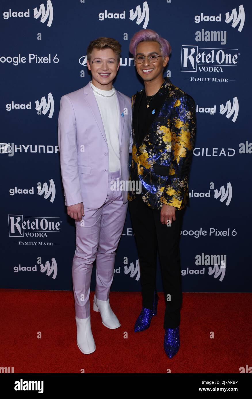 Joe Serafini and Frankie Rodriguez attends 33rd Annual GLAAD Media ...