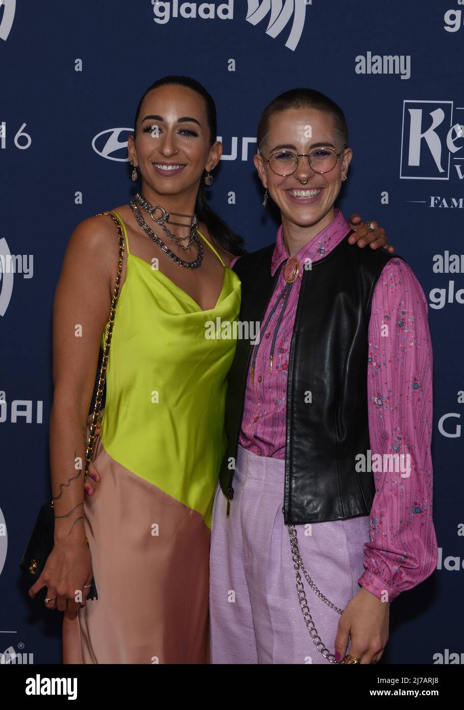 Gaby Gamache and Iris Menas attends 33rd Annual GLAAD Media Awards at ...